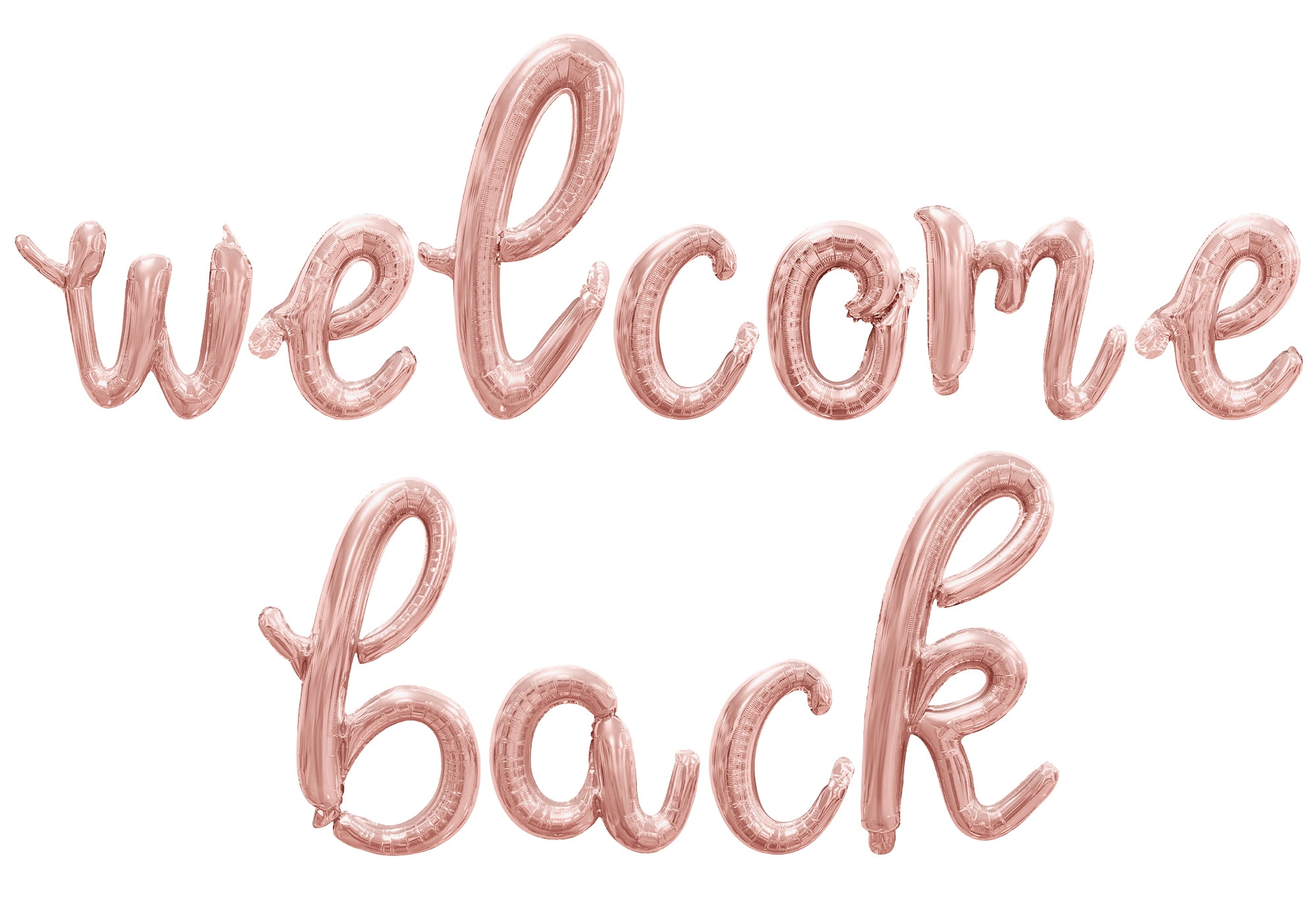 Cursive Script Letter Balloons - WELCOME BACK 16" Inch Alphabet Letters ...