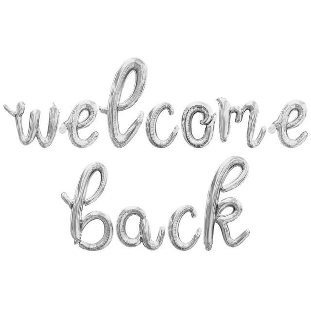 Cursive Script Letter Balloons - WELCOME BACK 16" Inch Alphabet Letters ...