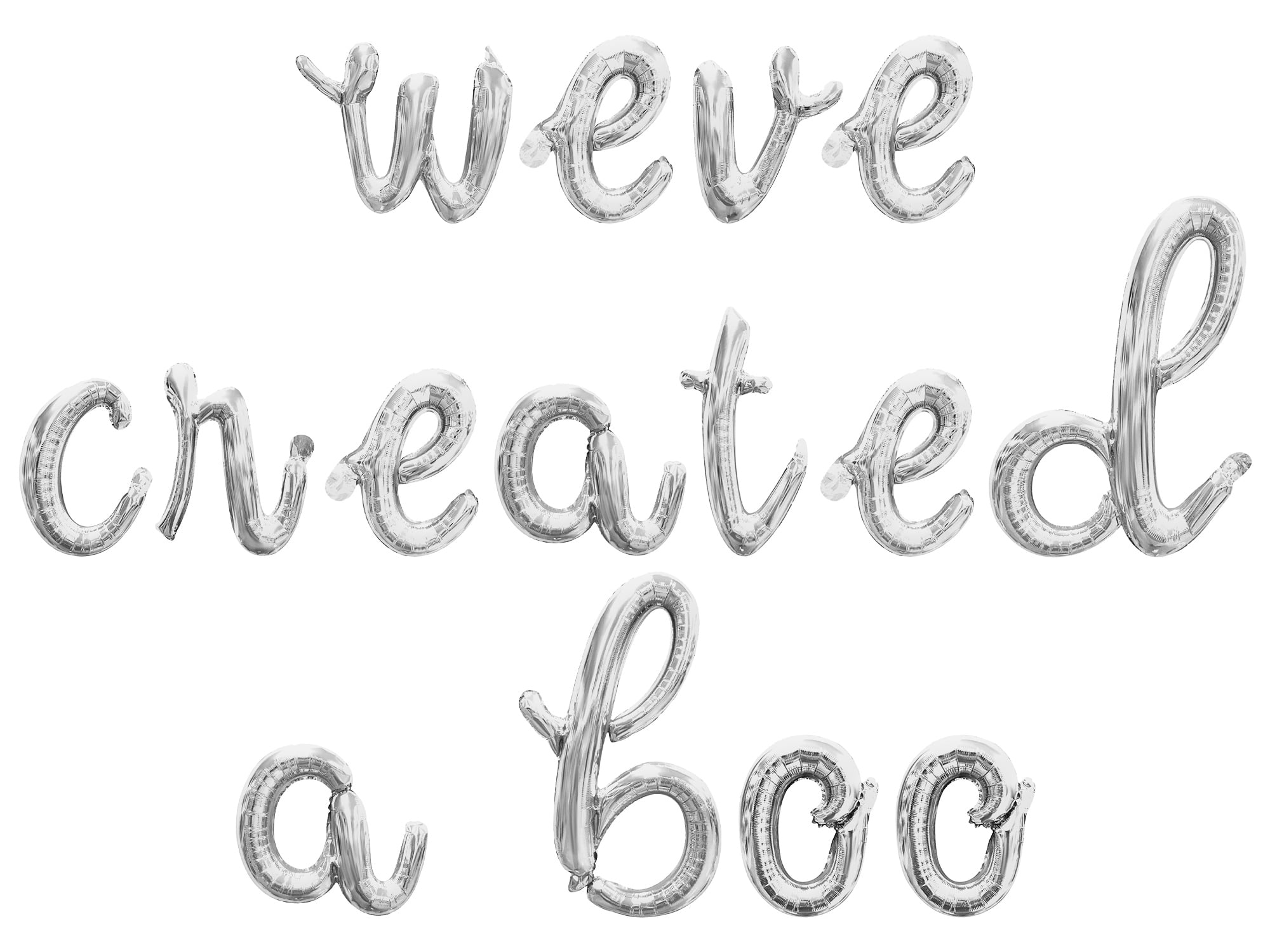 Cursive Script Letter Balloons - WEVE CREATED A BOO 16" Inch Alphabet ...