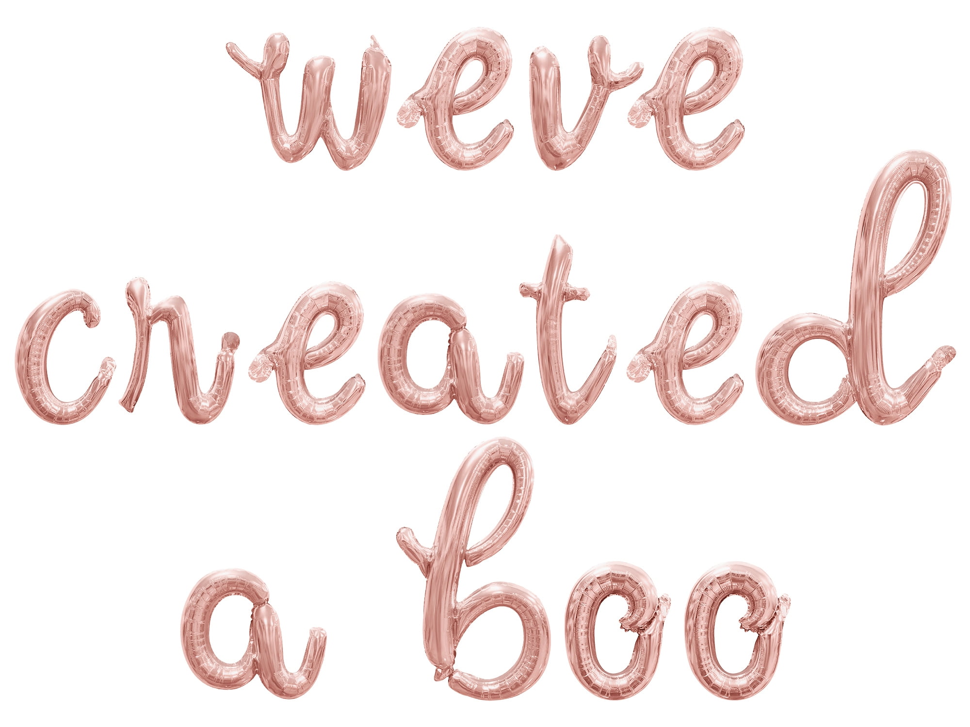 Cursive Script Letter Balloons - WEVE CREATED A BOO 16" Inch Alphabet ...