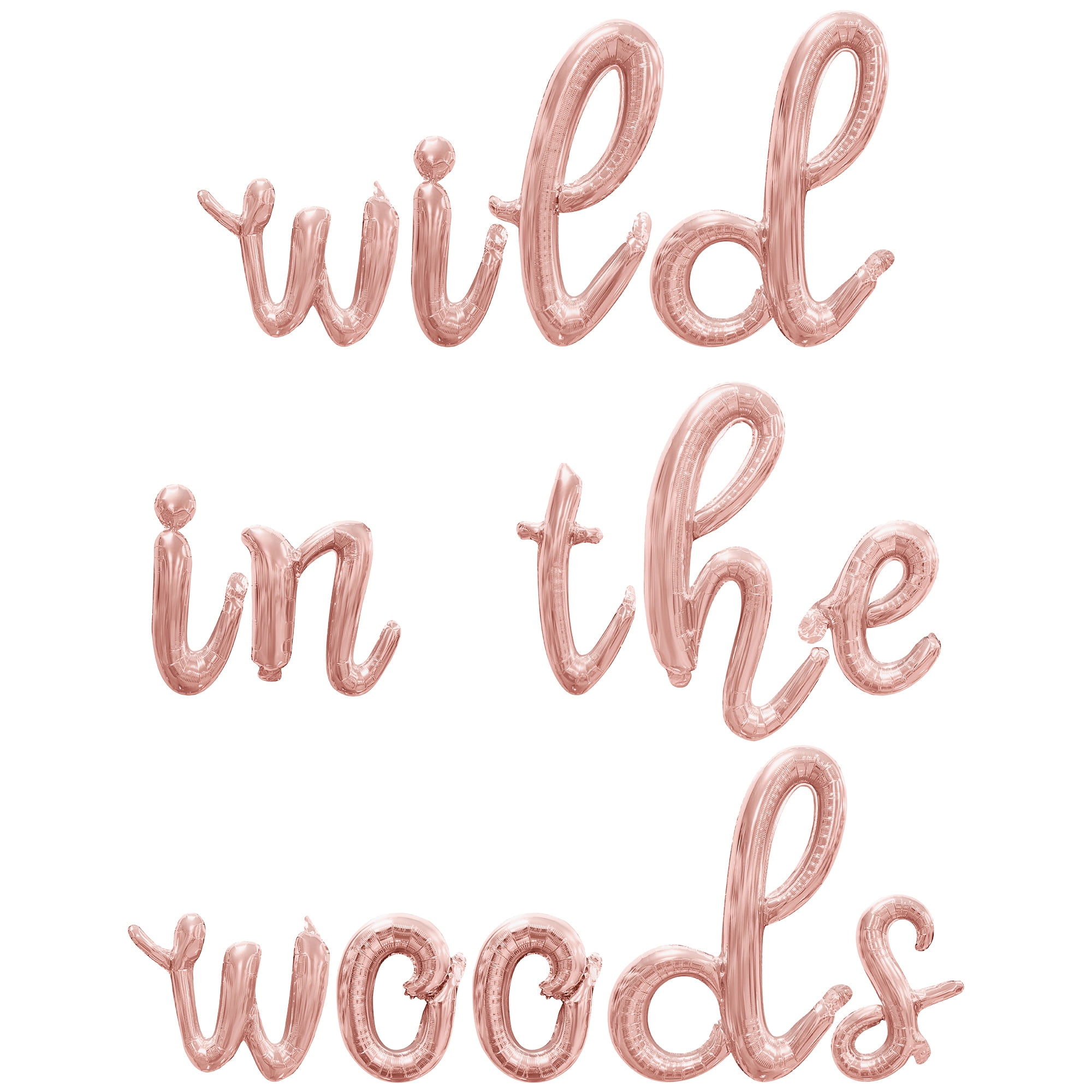 Cursive Script Letter Balloons - WILD IN THE WOODS 16" Inch Alphabet ...