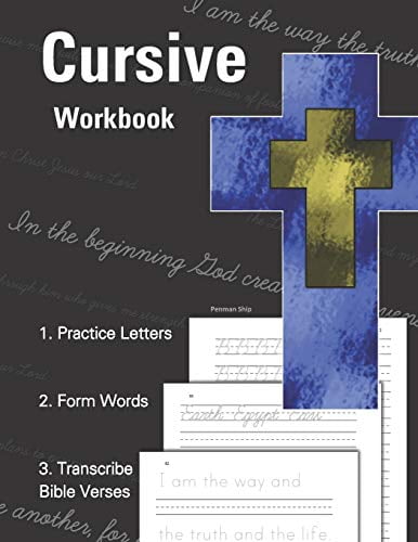 Pre-Owned Cursive Workbook - 1. Practice Letters - 2. Form Words - 3 ...