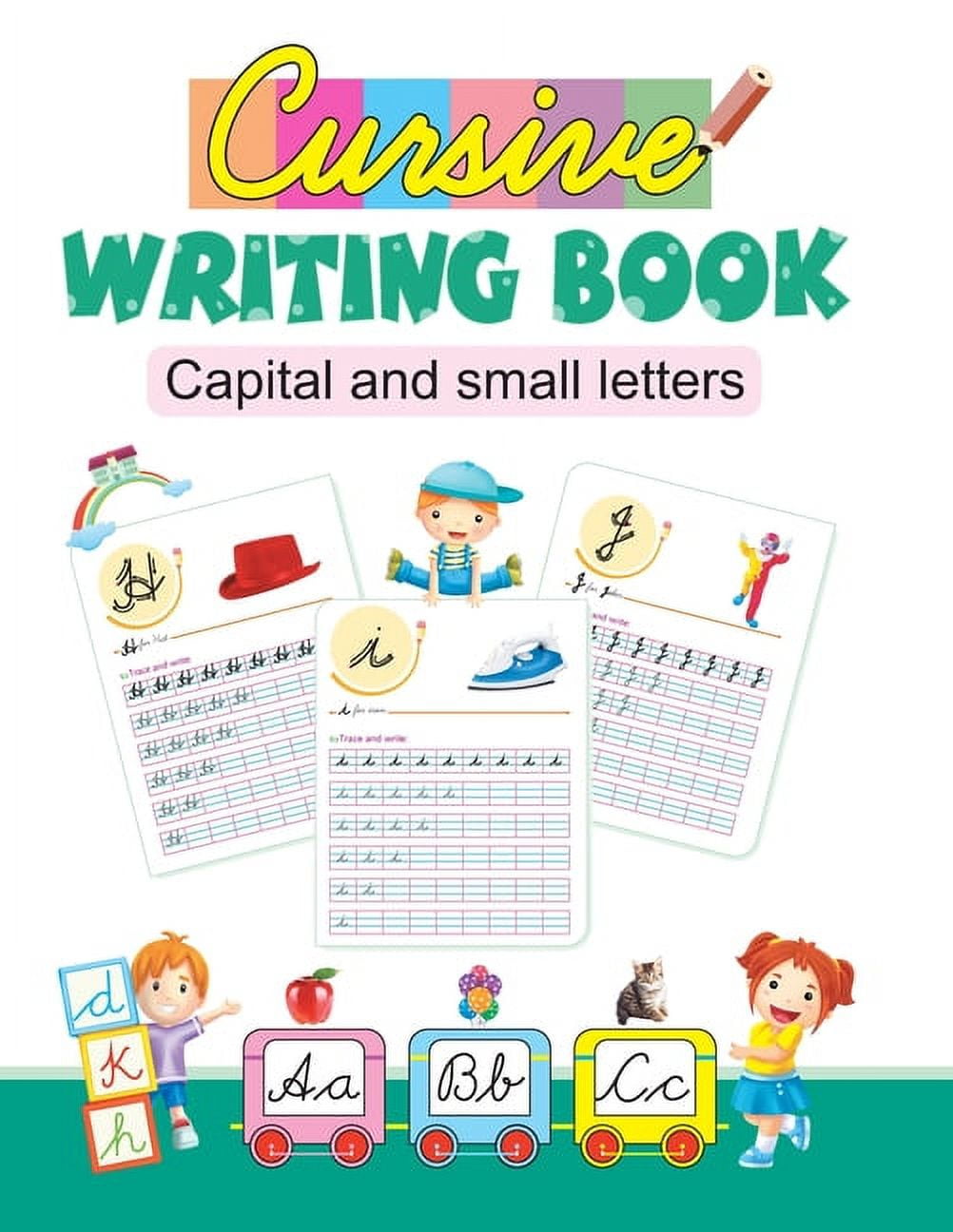 Cursive Writing Book: Capital and Small Letters (Paperback) - Walmart.com