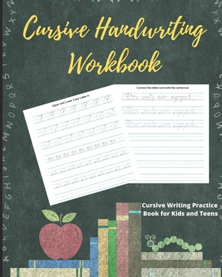 Pre-Owned Cursive Handwriting Workbook: Cursive Writing Practice Book ...