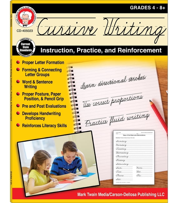 Cursive Writing: Instruction, Practice, and Reinforcement, Grades 4 - 9 ...