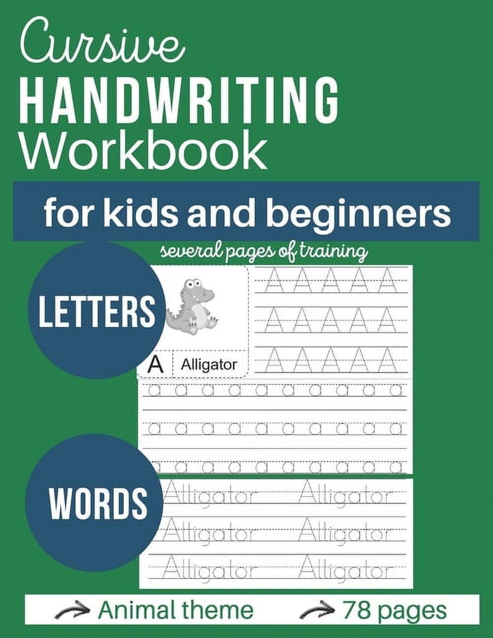 Cursive handwritting workbook for kids and beginners: Writing Practice Book - Letters, Master ...