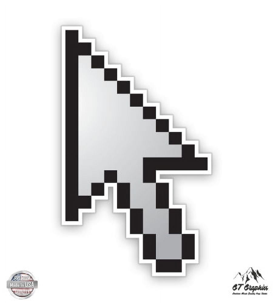 Cursor Arrow - 5" Vinyl Sticker - For Car Laptop I-Pad - Waterproof ...