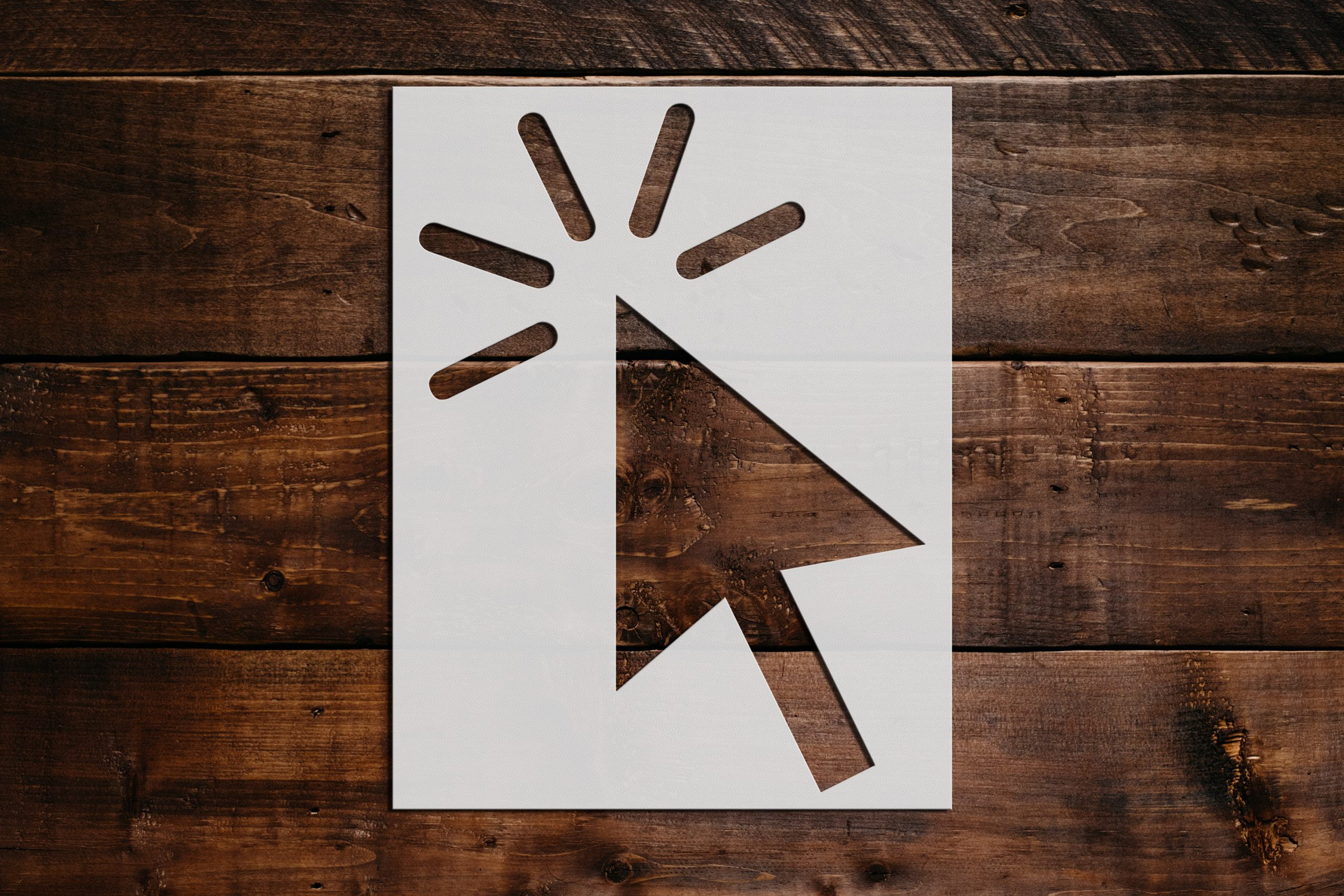 Cursor Arrow Stencil - Art and Wall Stencil (18"x12") - Walmart.com