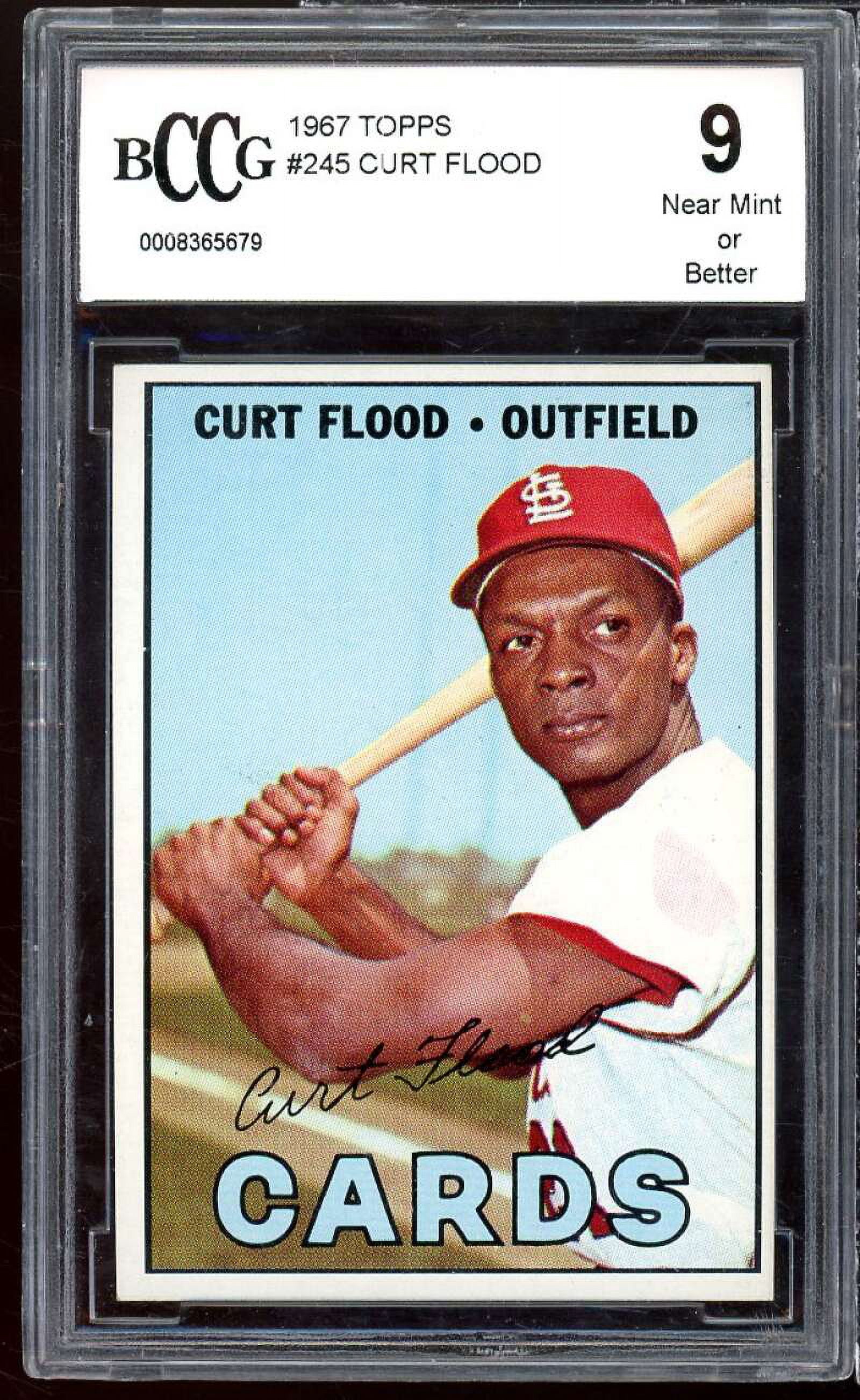 Curt Flood Baseball Card