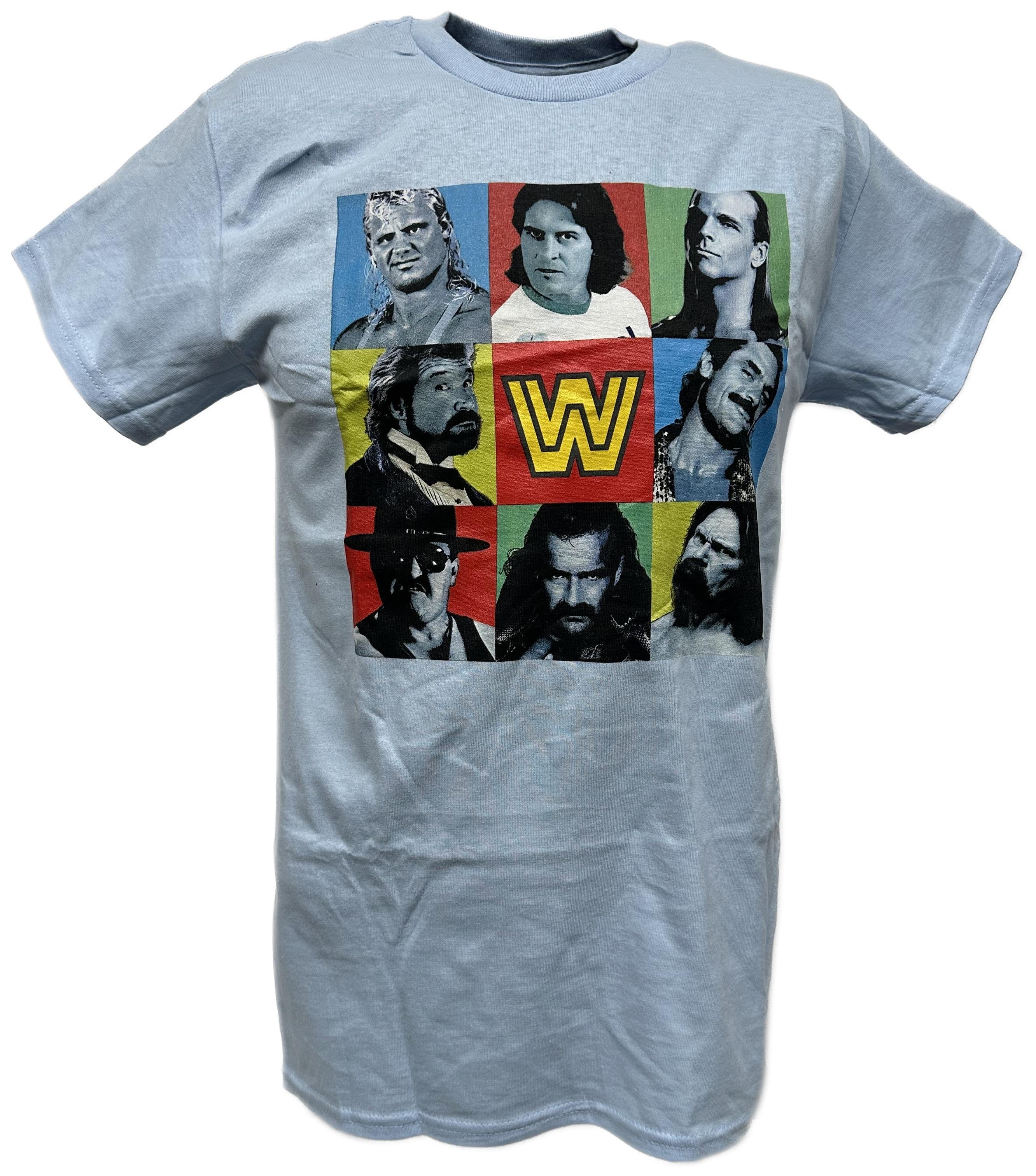 Curt Hennig Rick Rude Roddy Piper Legends WWE Mens Blue T-shirt ...