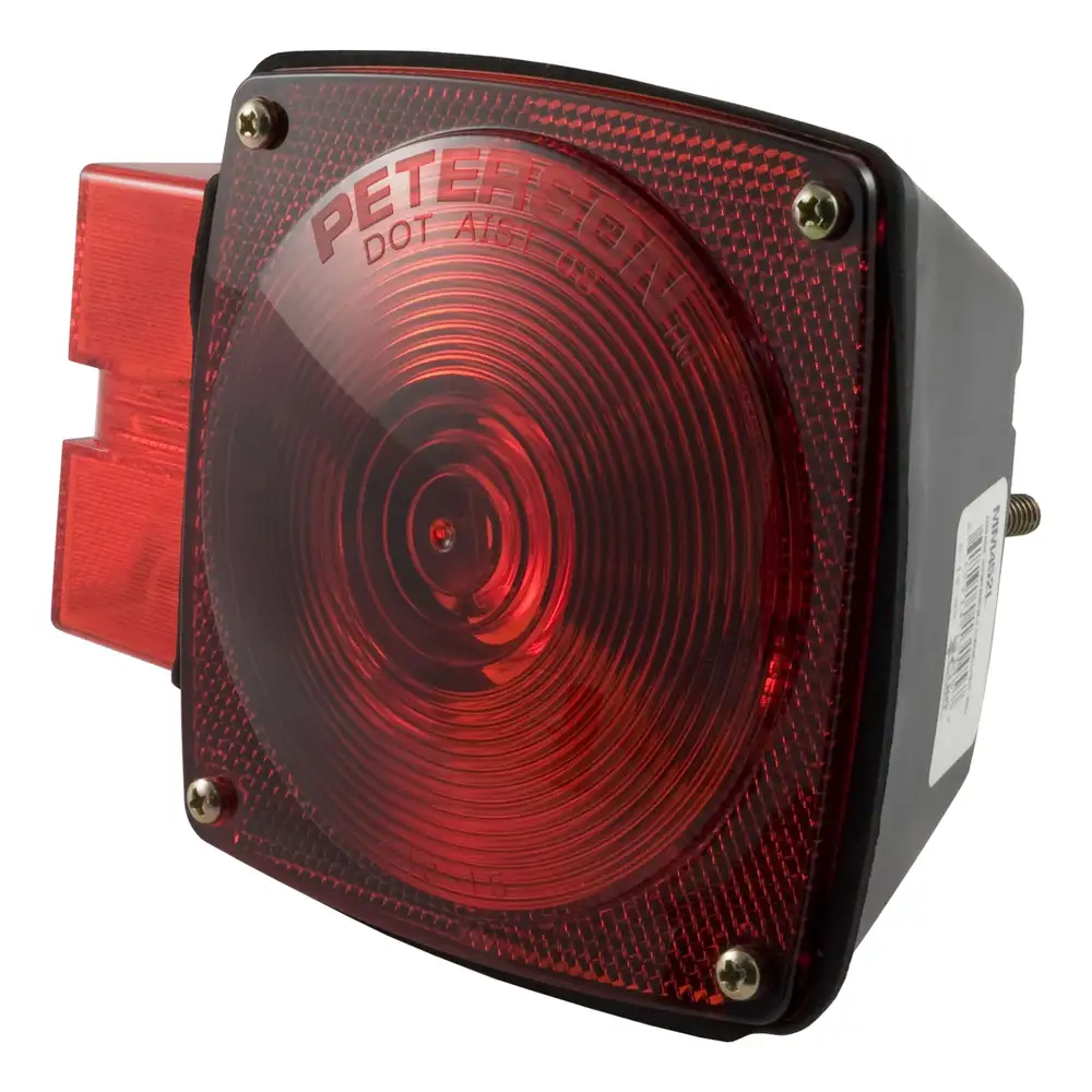 Curt Manufacturing Cur53453 Red Submersible Combo Light with License ...