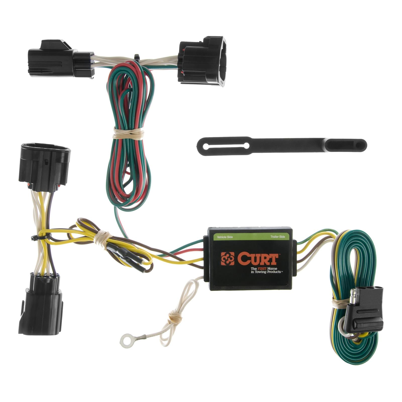 Curt Manufacturing Cur55414 4Way Round to 4Way Flat Adapter - Walmart.com