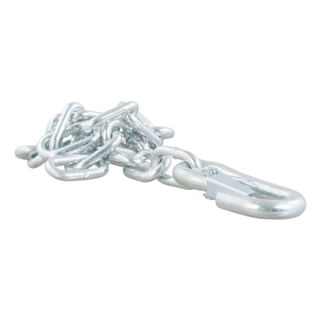 Curt Safety Chain 27in w/ 1 Snap Hook | 5000 lbs | Clear | Zinc ...