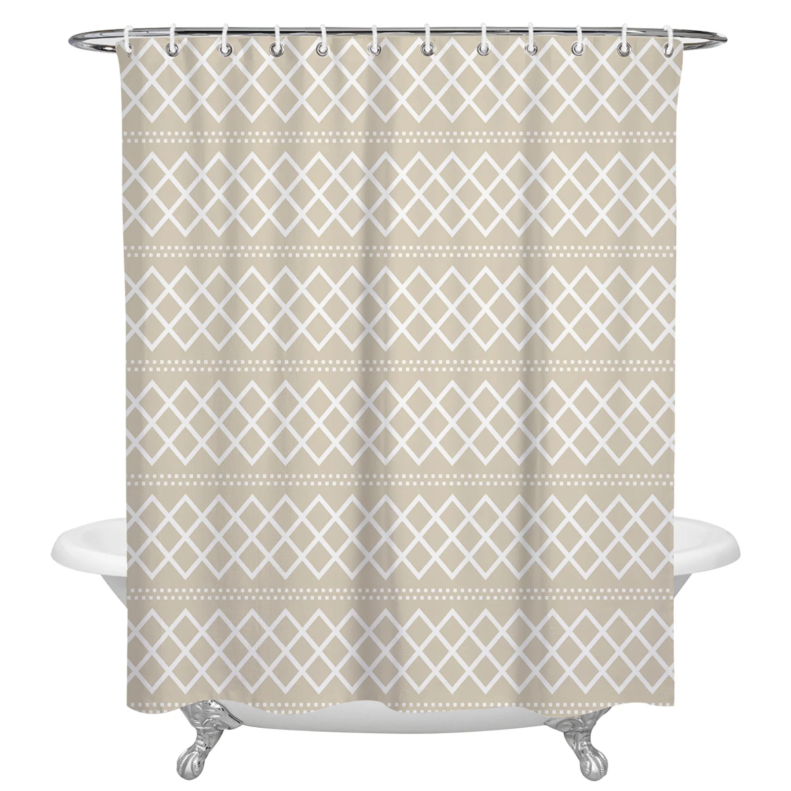 Curtain Bathroom Luxury Modern Decor Home Curtains Bath Waterproof