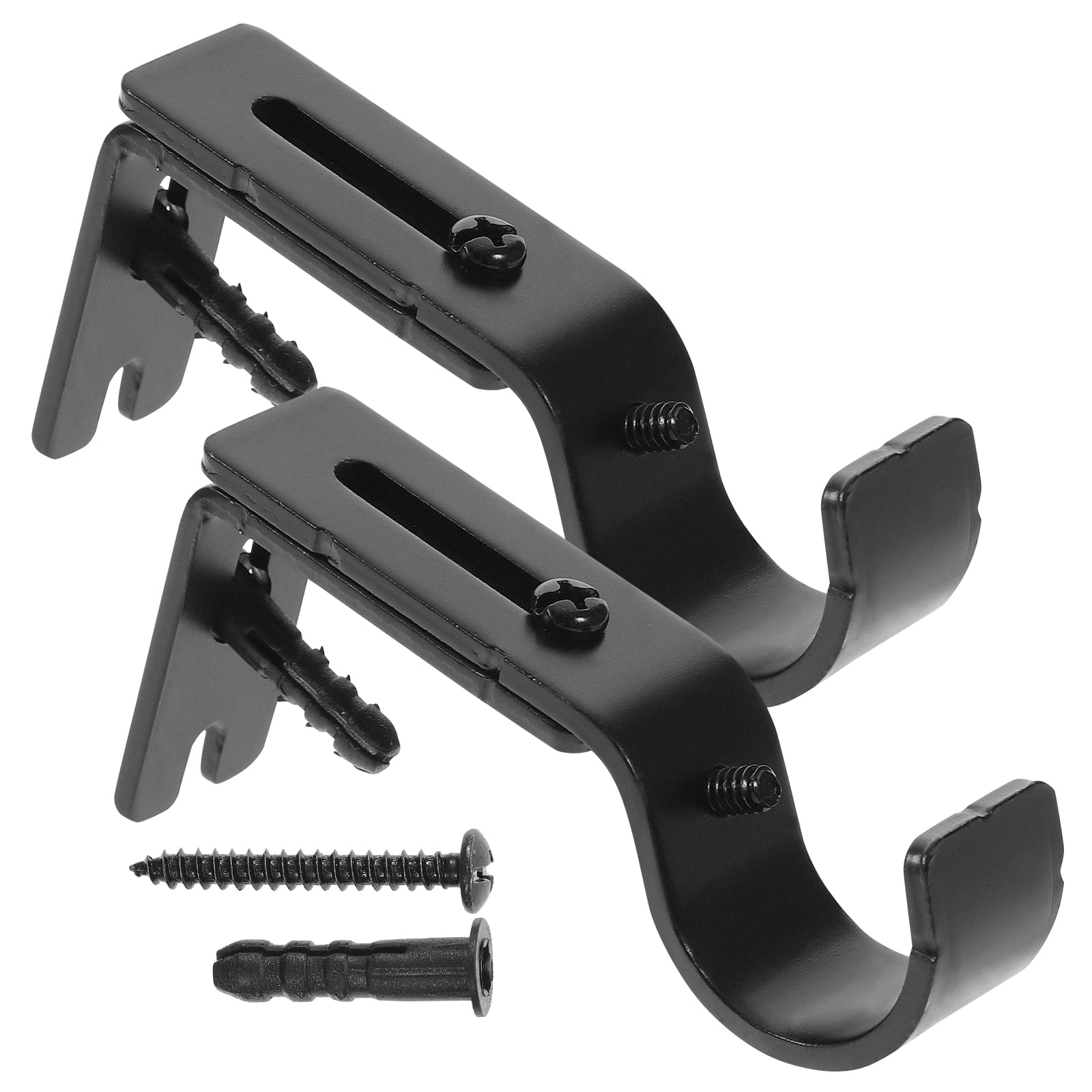 Curtain Bracket Holders for Drapes Rod Brackets Curtains Rods Hooks ...