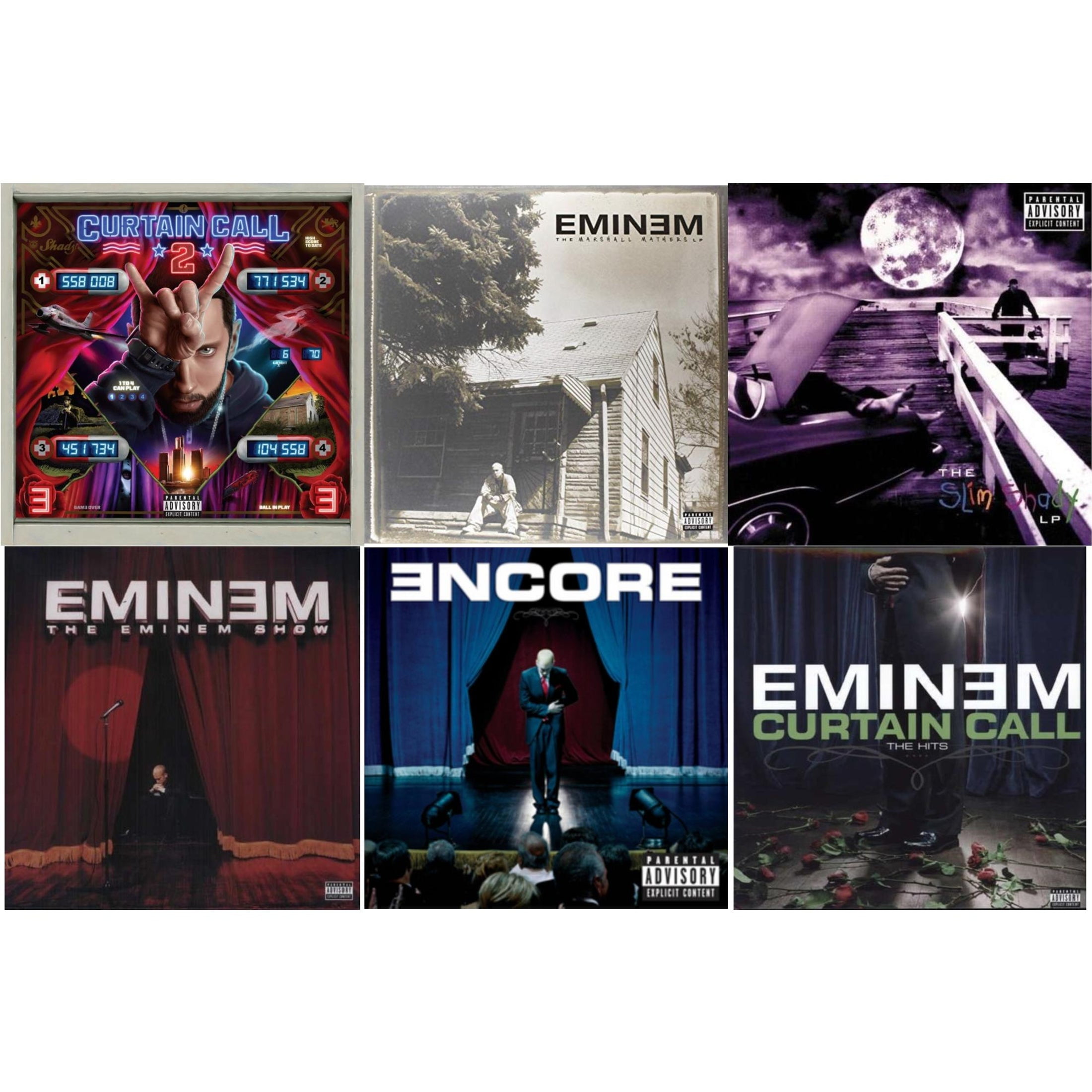 Curtain Call 2 (2LP) & Marshall Mathers LP & Slim Shady LP & Eminem ...