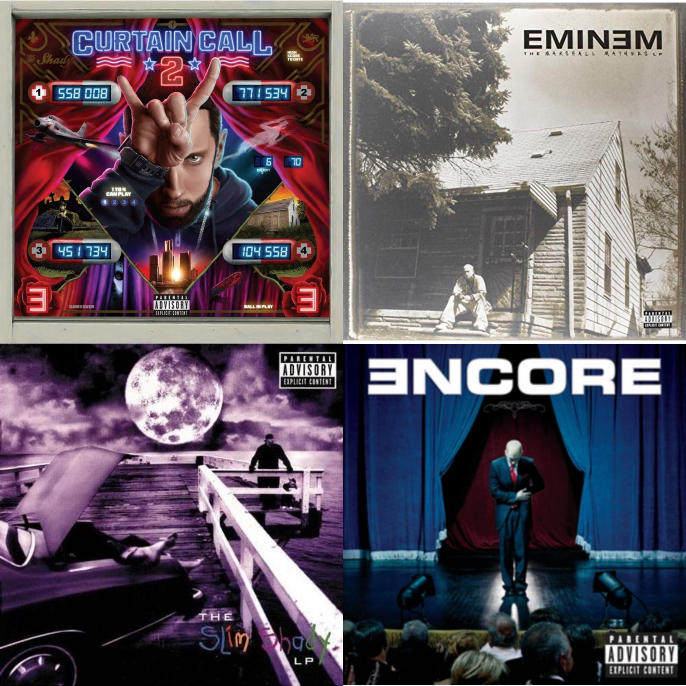Curtain Call 2 (2LP) & Marshall Mathers LP & Slim Shady LP & Encore ...