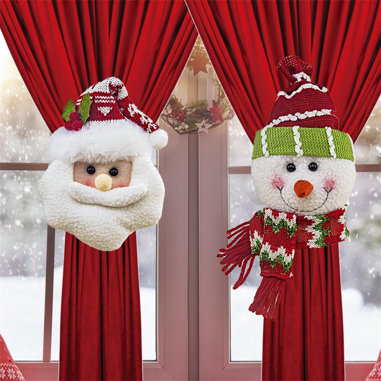 Curtain,Christmas Curtains Decorating Belts! A Warm For Relatives And ...