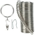 Curtain-Clip Rings with Hooks Drapery-Decorative - 2 Inch Inside ...