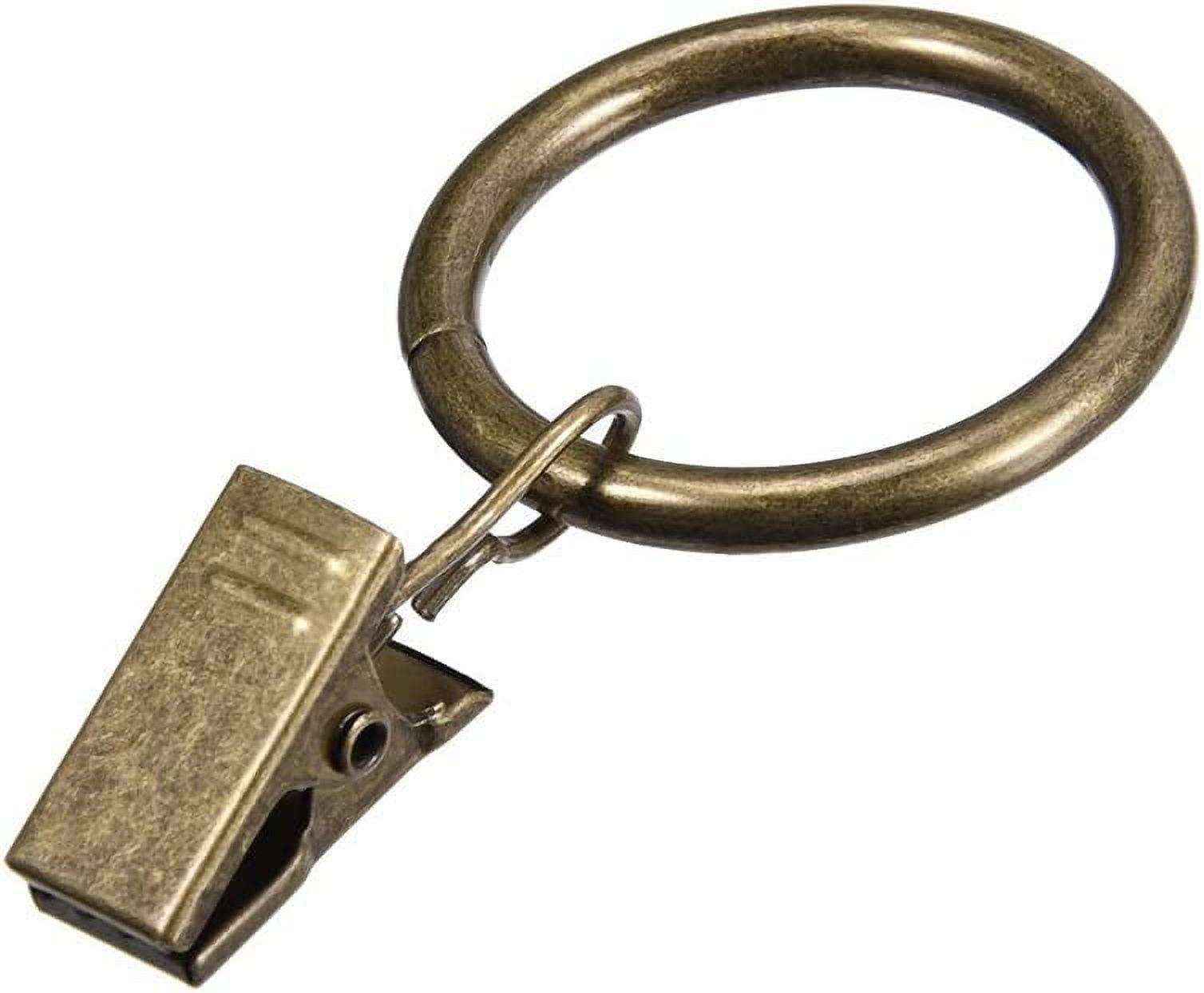 Curtain Clip Rings with Hooks Metal 1 Inch Inner Dia 3.5mm Thickness ...