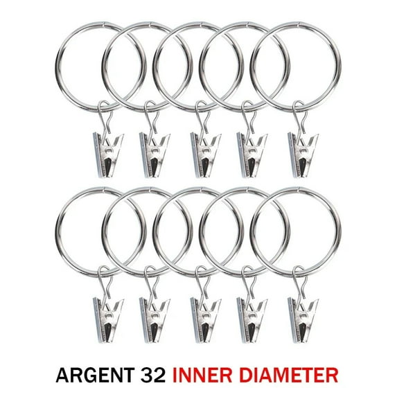 Curtain Clips Set Hanger Hooks Retro Classic Drapes Tie Buckles Home ...