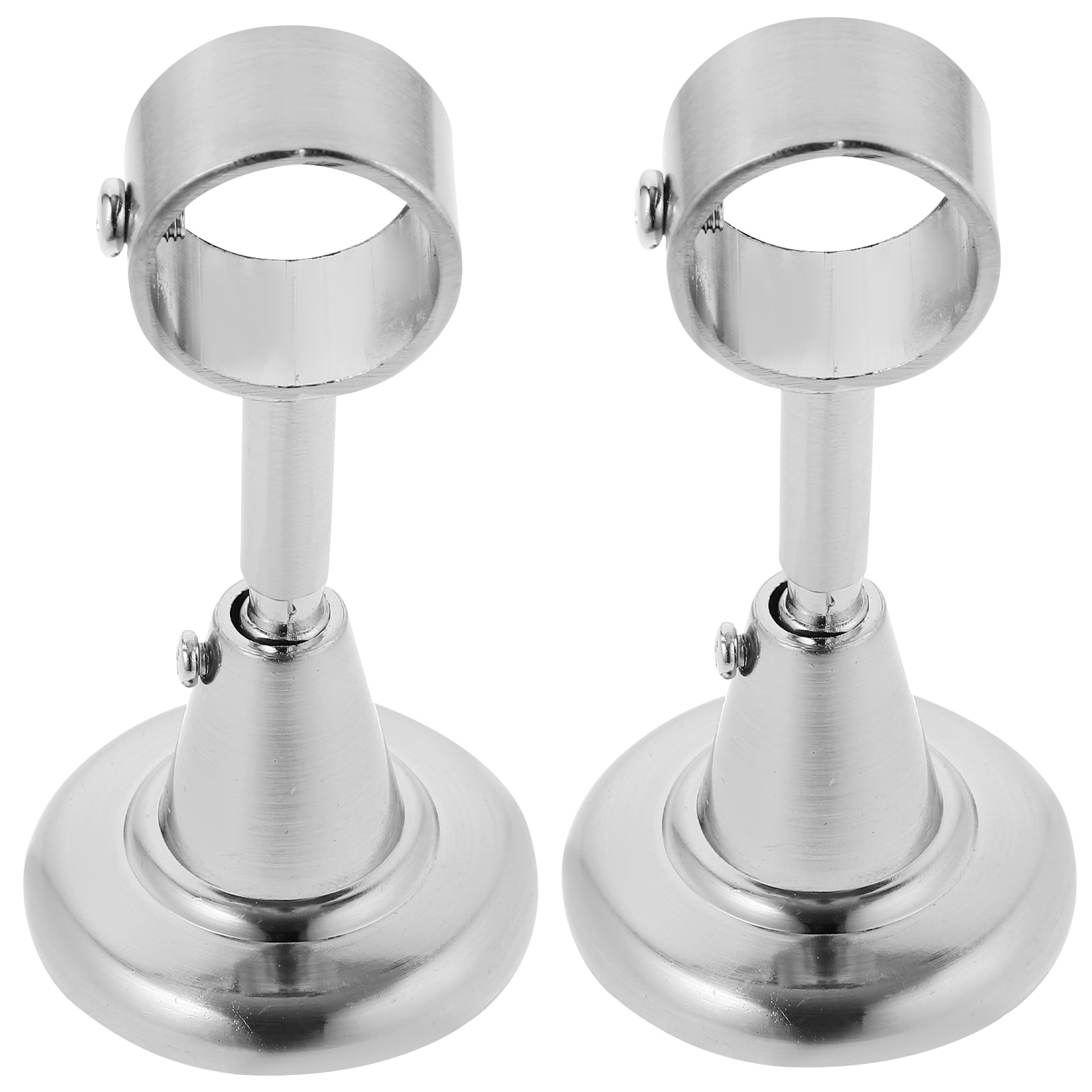 NIAIZEK Silver Ceiling Mount Curtain Bracket 2pcs Round Rome Style for ...