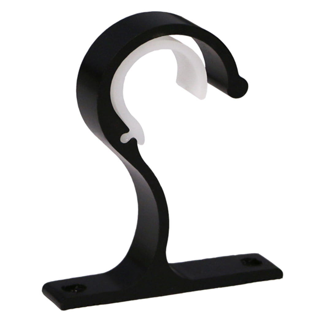Curtain Drapery Hooks Heavy Duty Aluminum Alloy Fixing Rod Bracket ...