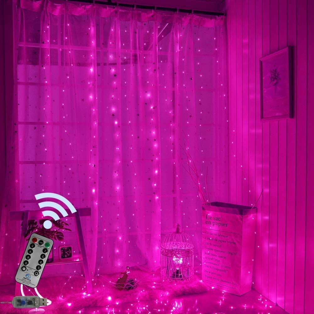Curtain Fairy Lights, Curtain Fairy String Lights Outdoor 300LED 3mx3m ...