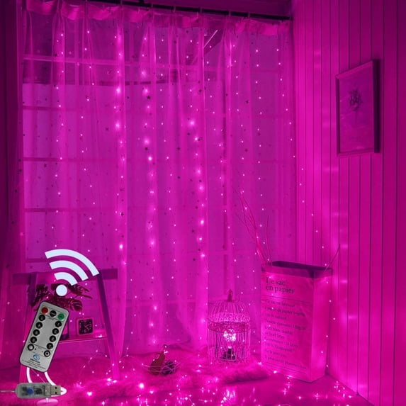 Curtain Fairy Lights, Curtain Fairy String Lights Outdoor 300LED 3mx3m ...