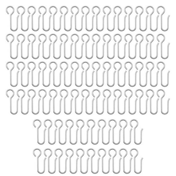 Curtain Hanging S13 Hook Set, Curved 80Pcs Curtain Hook for Home Window ...