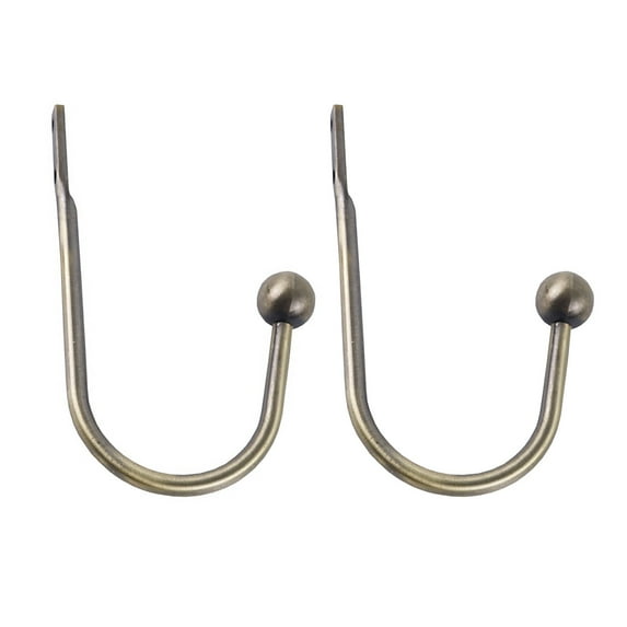 Curtain Holdbacks, Curtain Hooks for Drapes, Brown Curtain Tiebacks ...