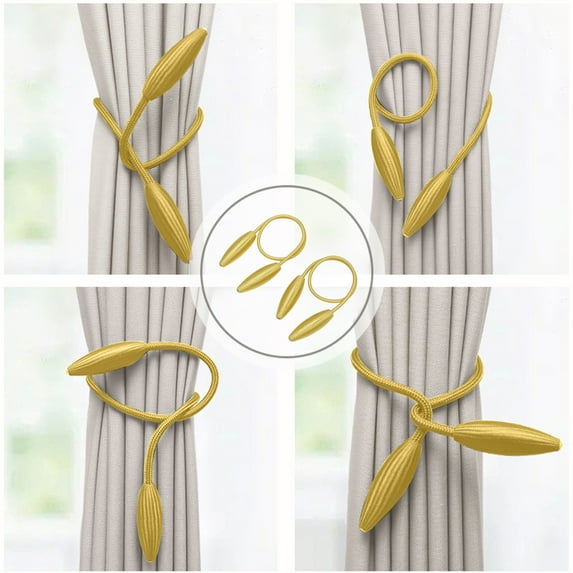 Curtain Holdbacks, Drapery Ties, No Drill Installation Window Straps ...