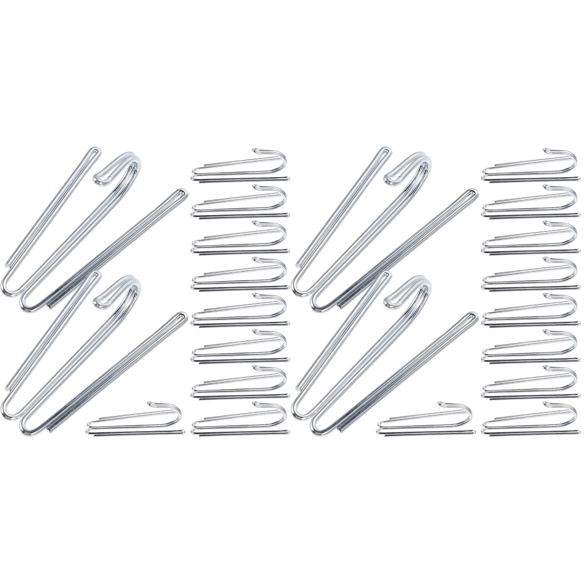 FENGGUIQU Curtain Clips Silver Thickened Stainless Steel for Heavy ...