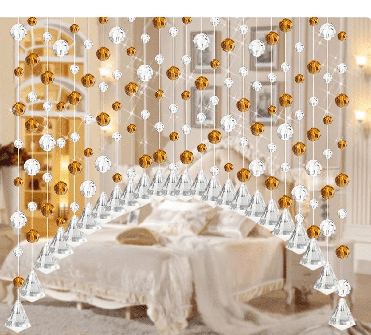 Curtain Household Pendant Elegant Crystal Glass Bead Curtain Luxurious ...