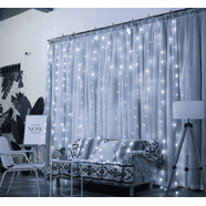 Snowflake String Lights, 33 ft LED String Lights with 2 Modes, Battery ...