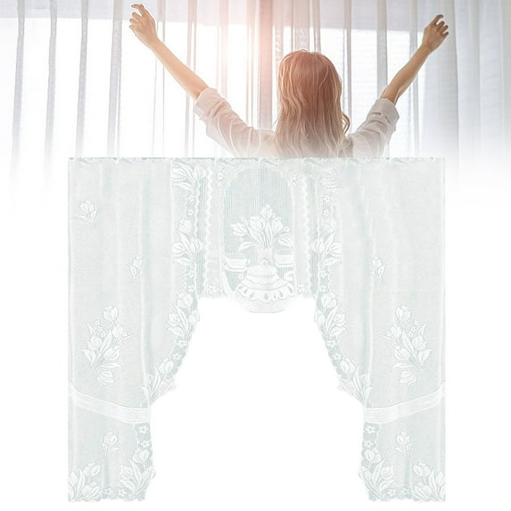 Curtain,Lace Curtain Style Window Curtain For Kitchen For Dinning Room ...