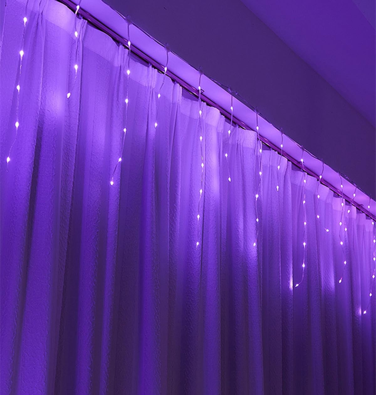 Curtain Lights, Color Changing LED Curtain Lights with App Remote ...