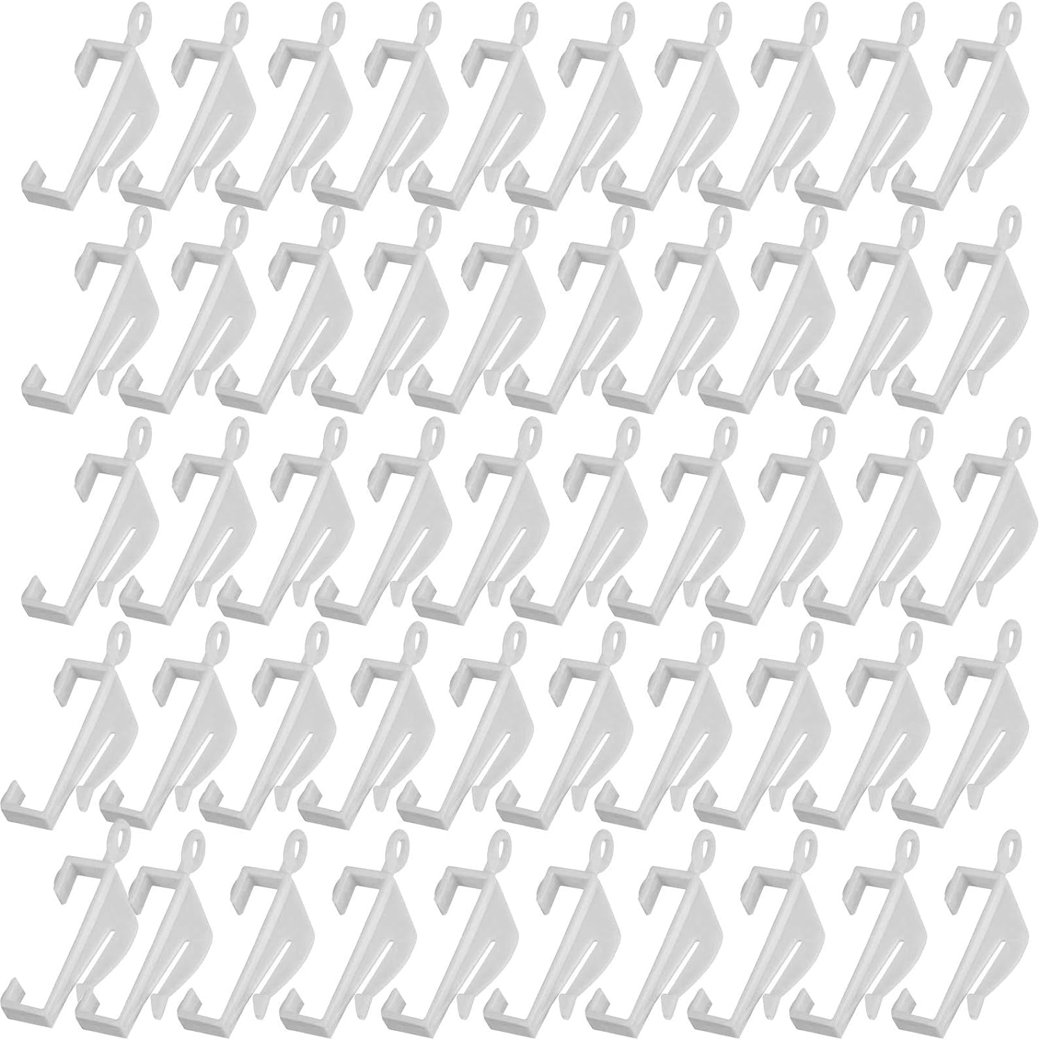 Curtain Rail Sliding Hooks - Plastic Glider Hooks - Walmart.com
