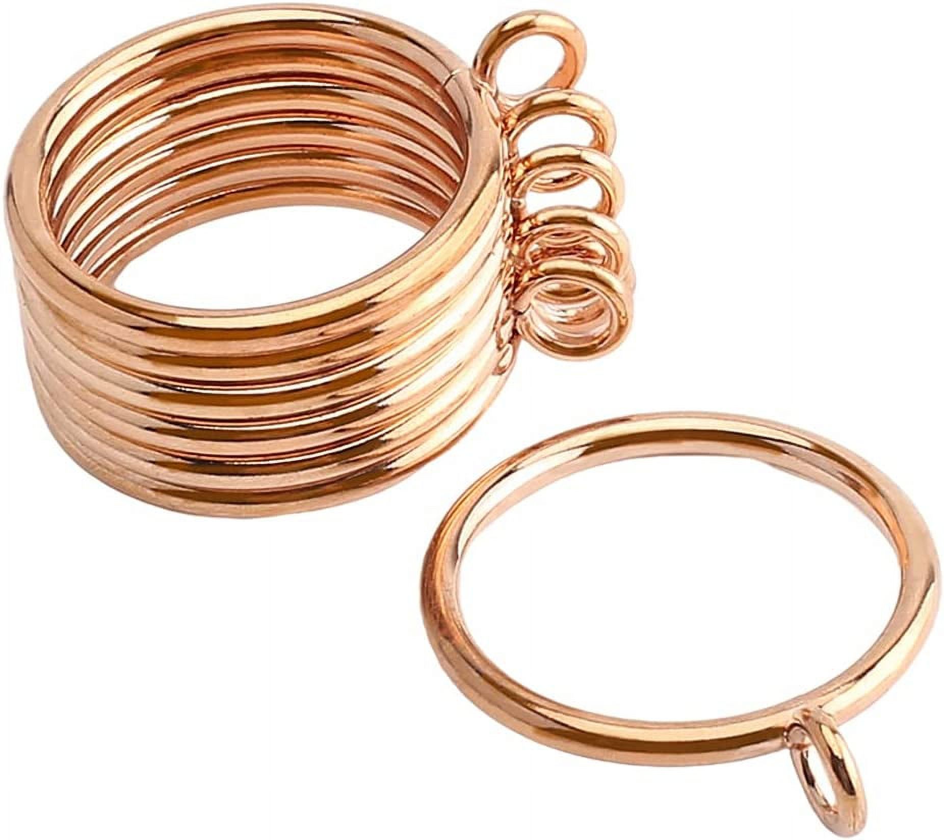 Curtain Rings with Eyelets, 1-1/2 Inch Metal Gold Curtain Rings 38mm ...