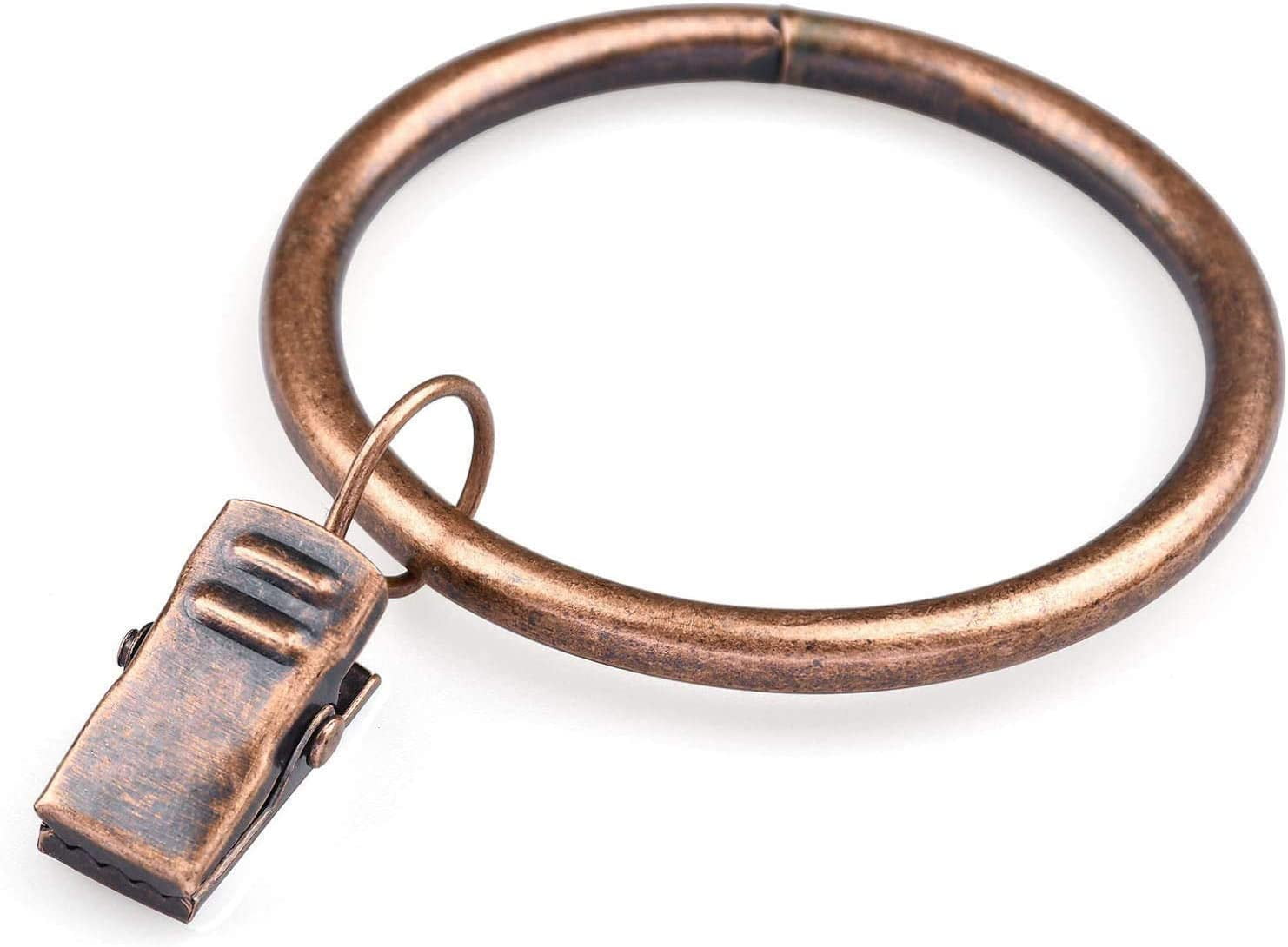Curtain Rings with Clips - Set of28,Interior Diameter 1.26",Fits for 1 ...