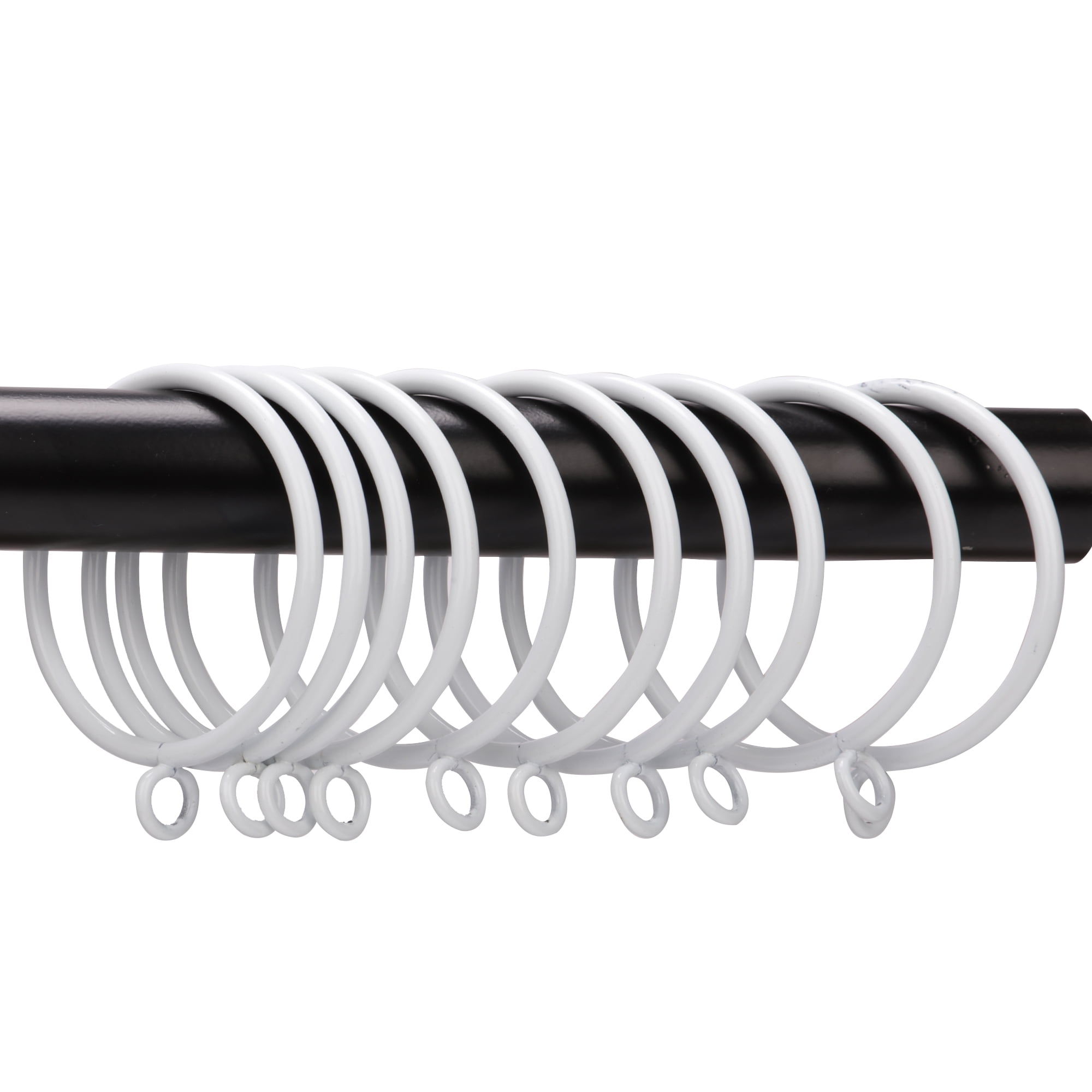 Curtain Rings with Eyelets, Metal Eyelet Drapery Rings for Hanging ...