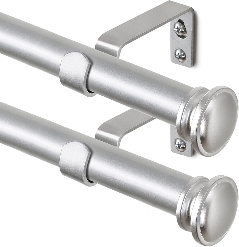 Curtain Rod 32 to 58 Inch(2.6-4.8ft), Telescoping Splicing 3/4 Drapery ...