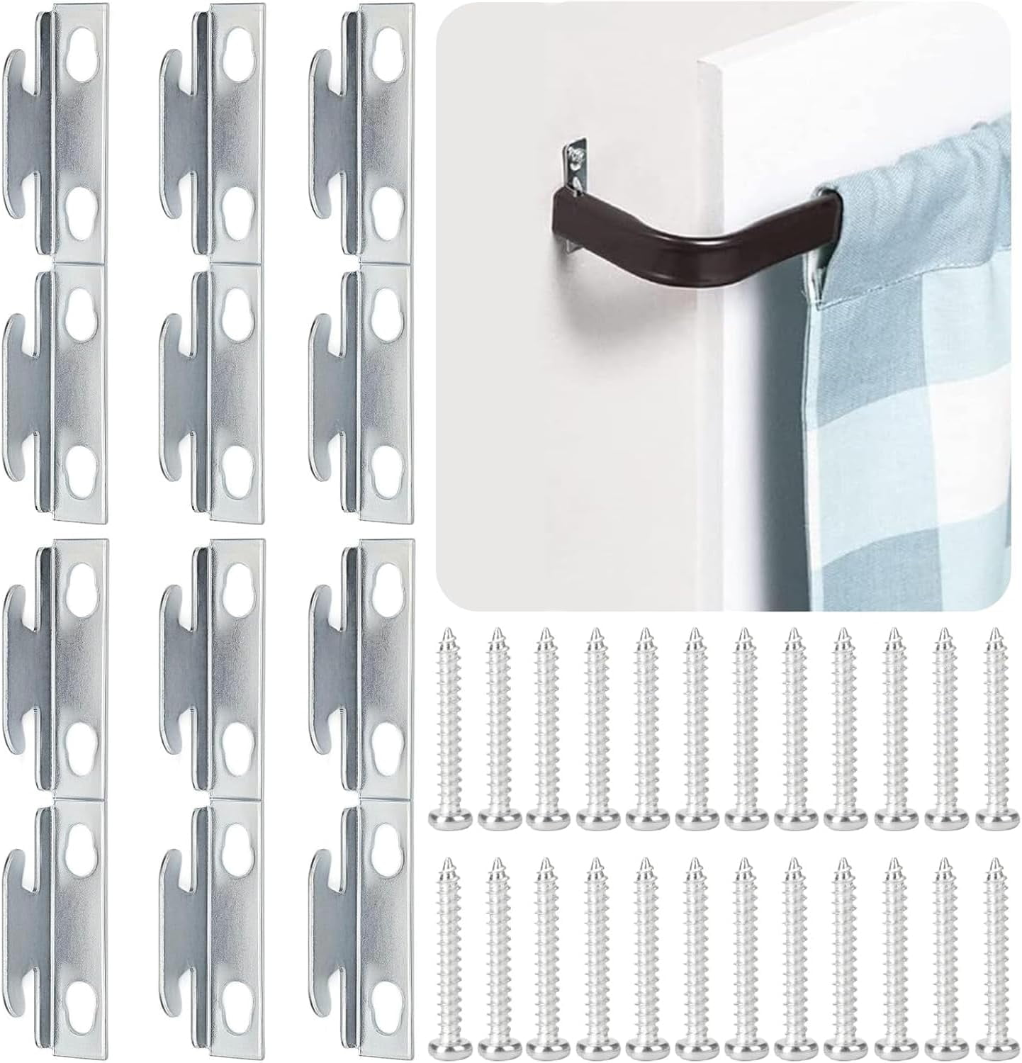 Curtain Rod Bracket Curtain Rod Hardware Brackets Curtain Rod Single ...