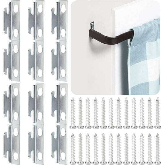 Curtain Rod Bracket Curtain Rod Hardware Brackets Curtain Rod Single ...