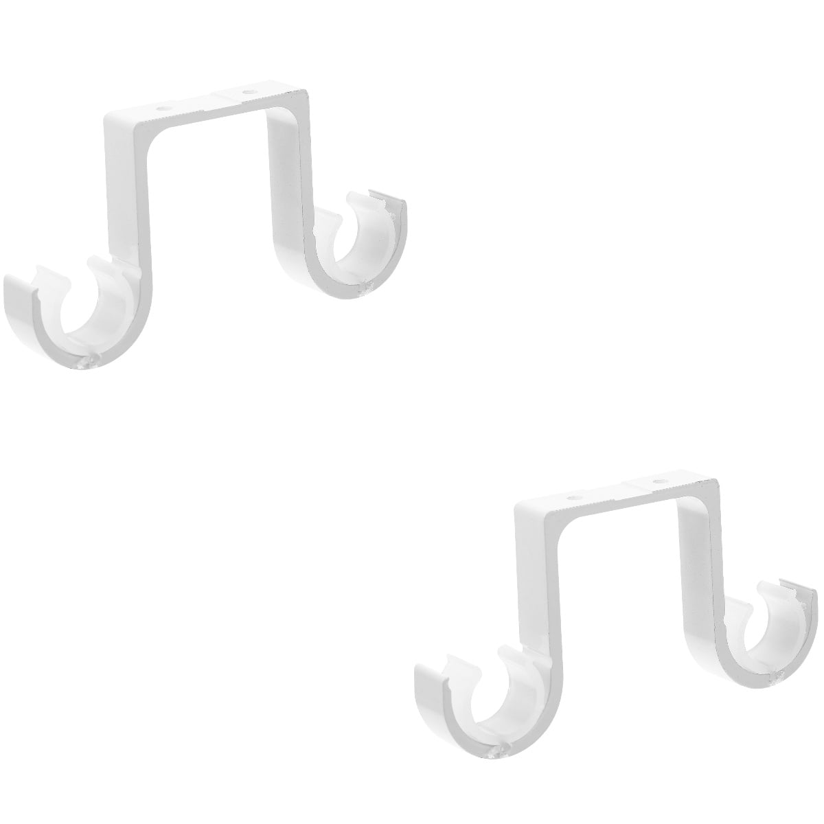 Curtain Rod Bracket Metal Hook Decorative Shower Hooks Pole Brackets ...