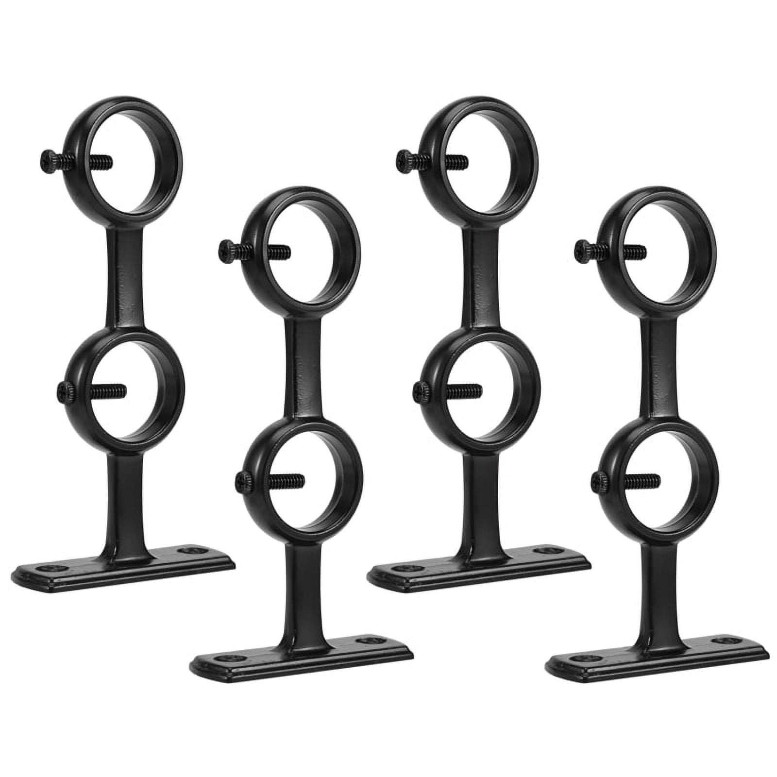 Curtain Rod Bracket Sturdy Adjustable Double Curtain Rod Brackets ...