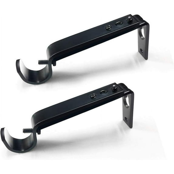 Curtain Rod Brackets Heavy Duty Drapery Hardware Adjustable Curtain Rod ...