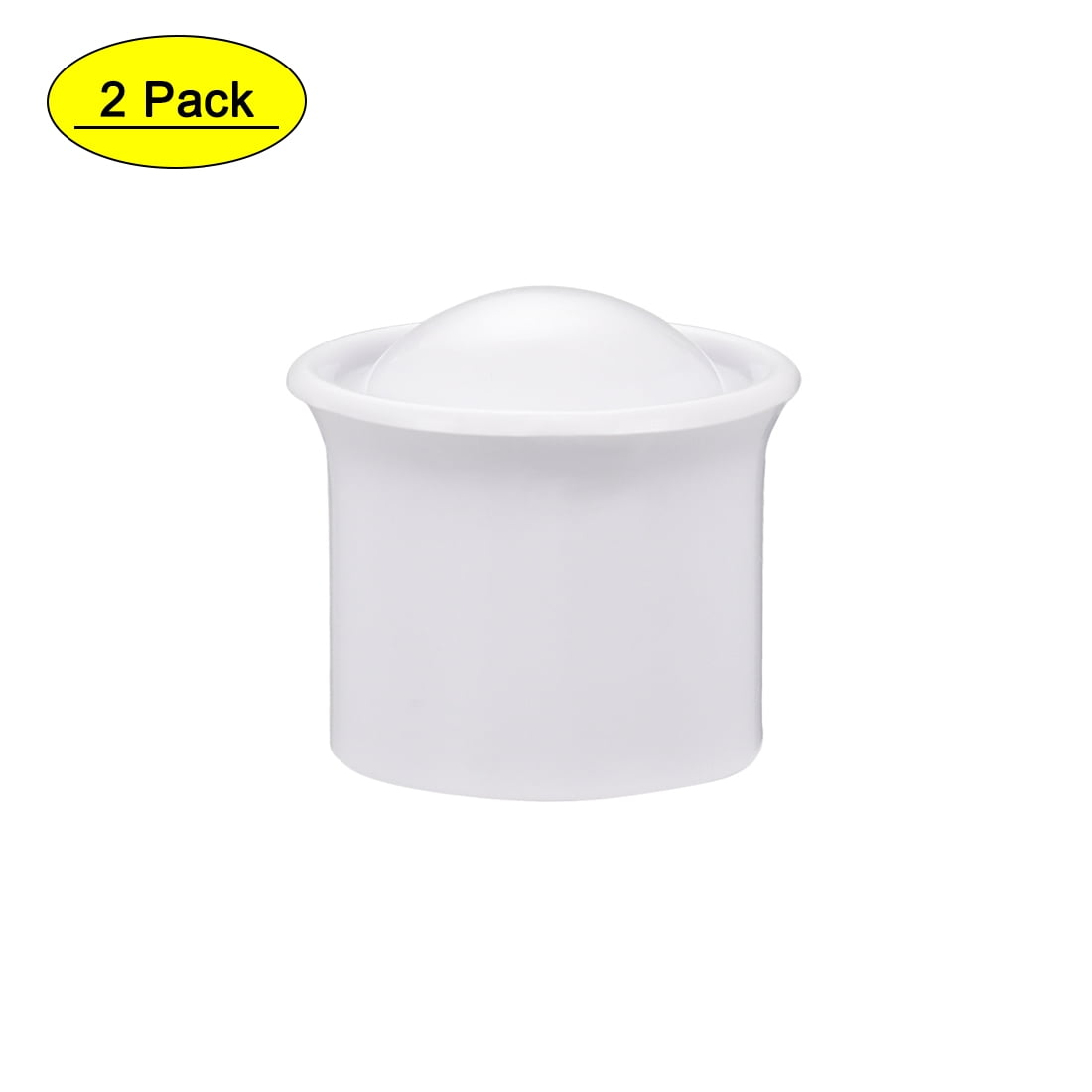 Curtain Rod Cap Plastic for 28mm Dia Rod White 2 Pack - Walmart.com
