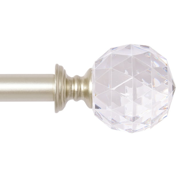 Curtain Rod Champagne Extendable Curtain Rod 36" to 72" Adjustable ...