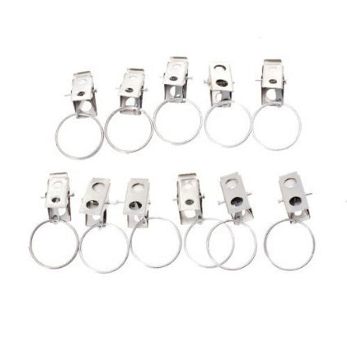 Howooi Curtain Rod Clip Rings Drapery Clips 20pcs - Walmart.com